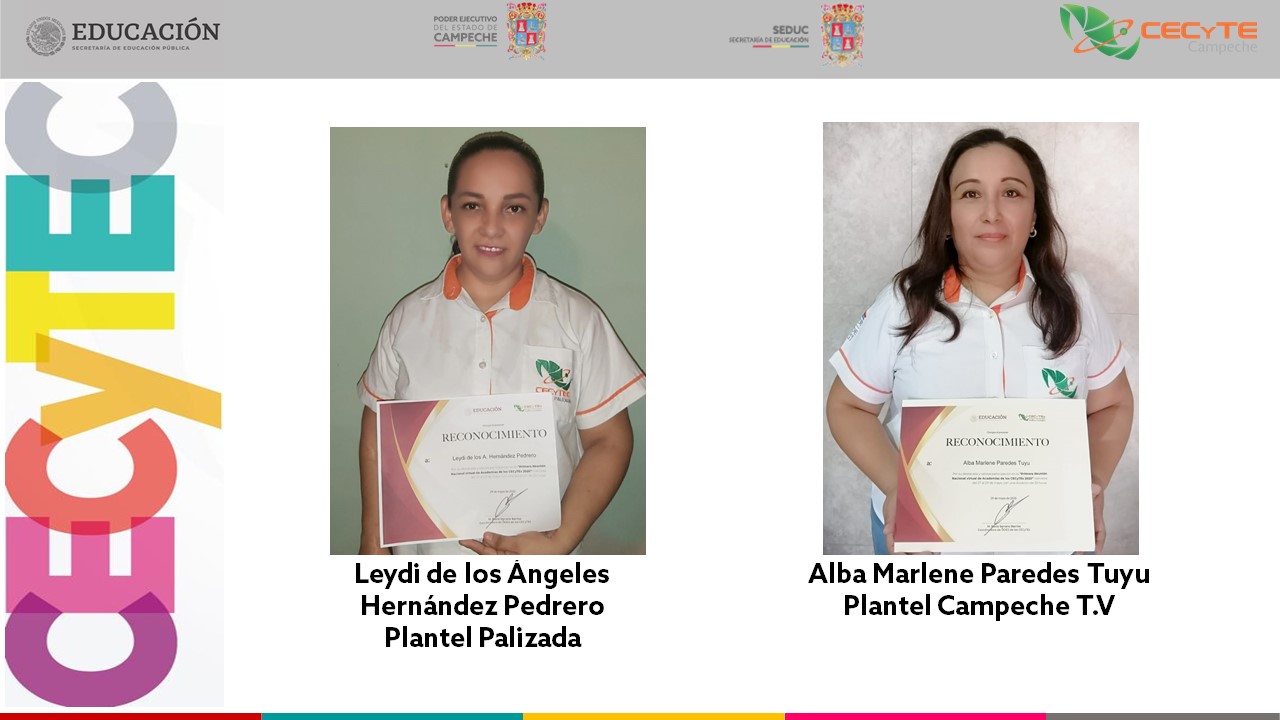 ENTREGA DIRECTORA GENERAL DEL CECYTEC RECONOCIMIENTO A DOCENTES QUE ...