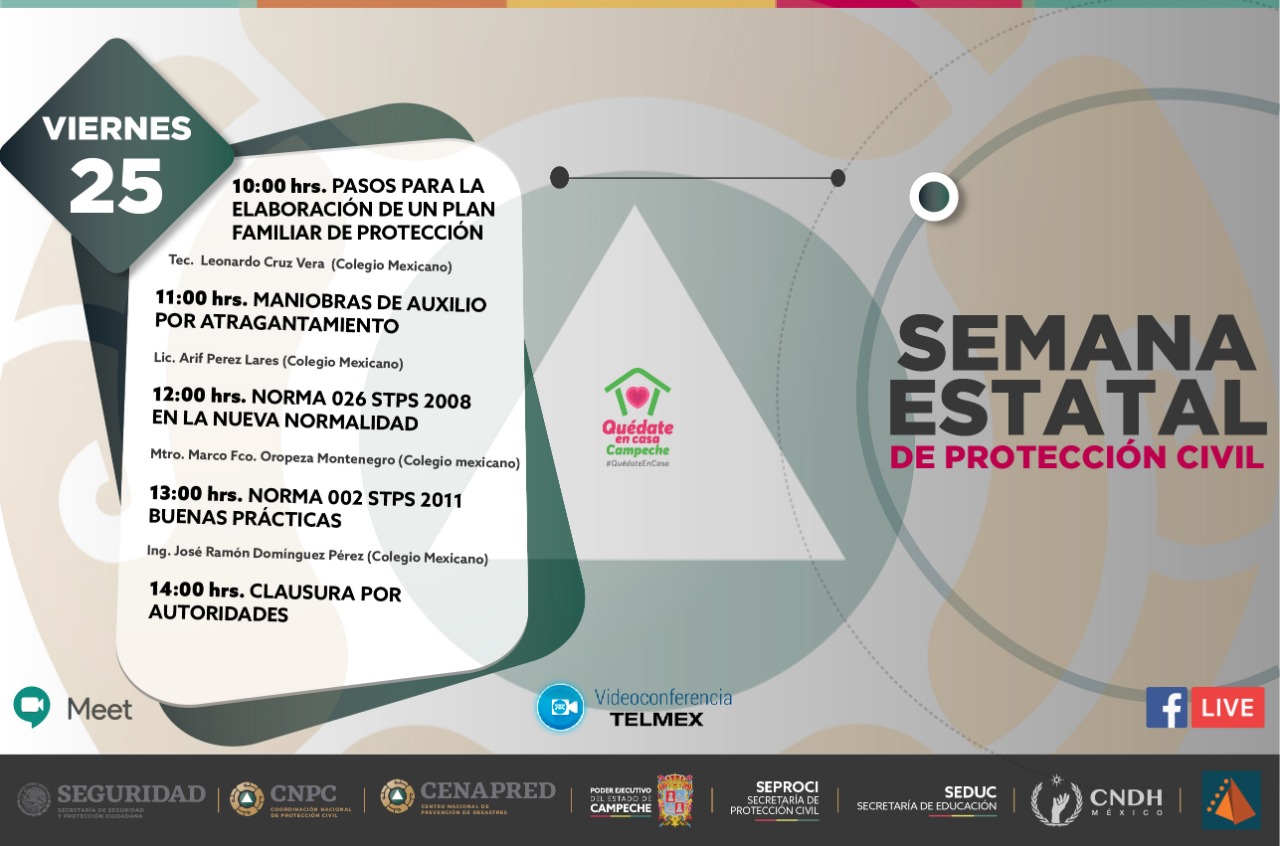 INVITA LA SEPROCI A PARTICIPAR EN LA SEMANA NACIONAL Y ESTATAL DE PROTECCION CIVIL – Sala de Prensa