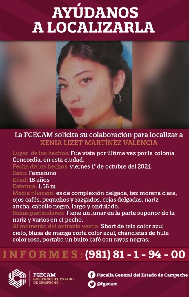 AVISO: PERSONA EXTRAVIADA – Sala de Prensa