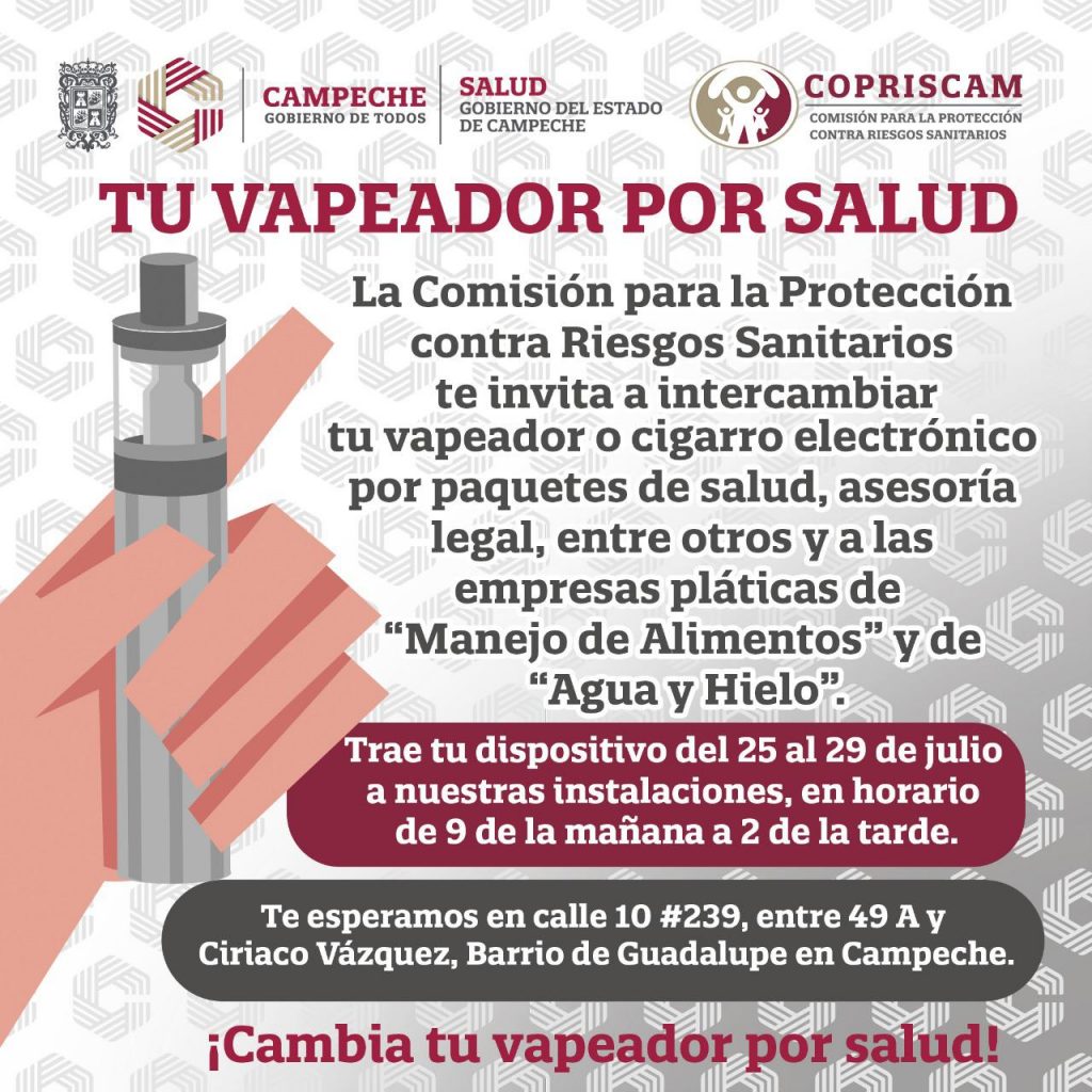 CAMPAÑA “TU VAPEADOR POR SALUD” DEL 25 AL 29 DE JULIO – Sala de Prensa